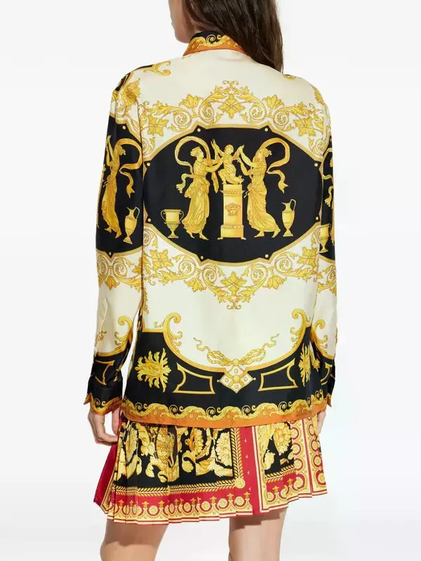 Versace All-over Print Button-up Shirt