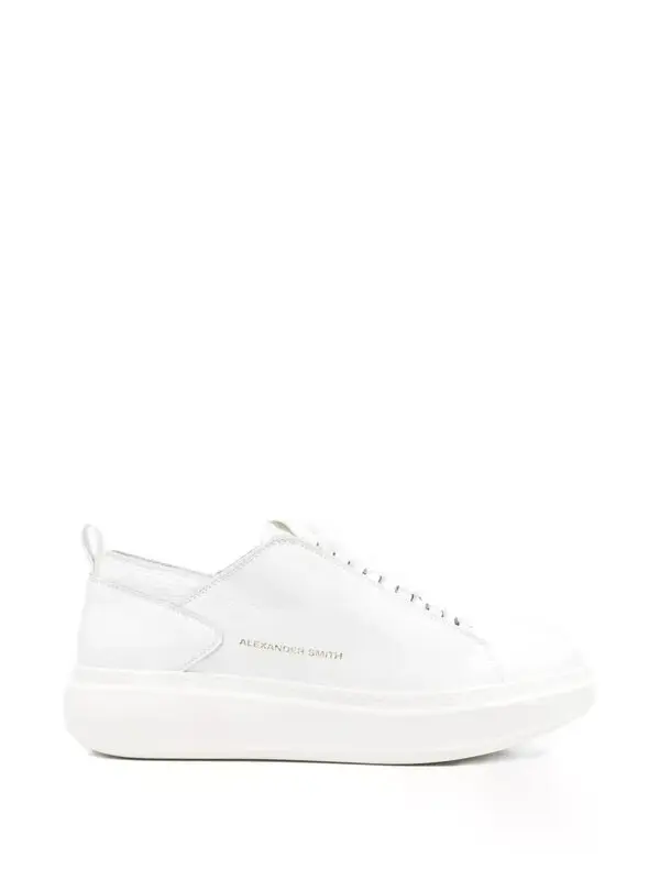 ALEXANDER SMITH Wembley Leather Lace-up Platform Sneakers