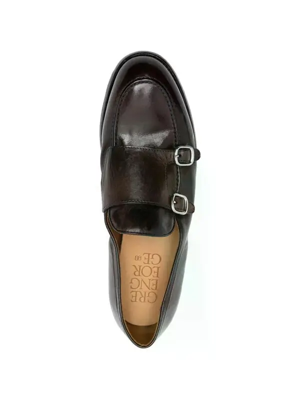 GREEN GEORGE Leather Monk Shoes