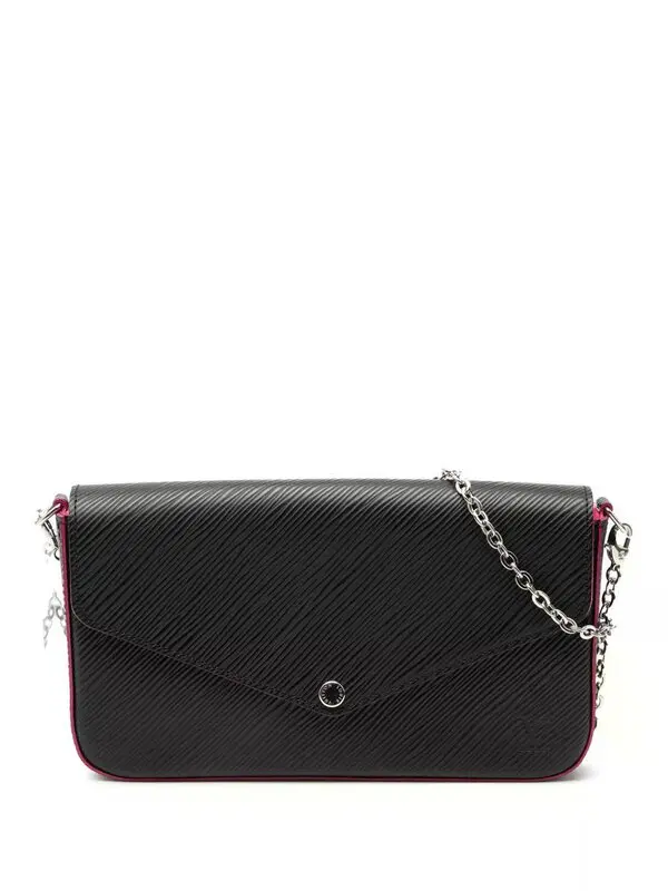 LOUIS VUITTON 2017 Epi Pochette Felicie Crossbody Bag - Black