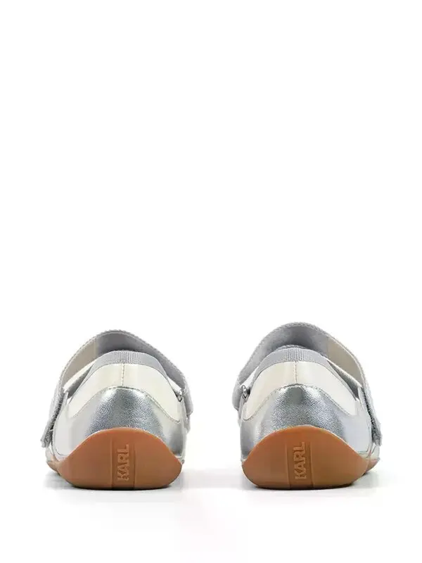 Karl Lagerfeld Cross-strap Ballet Flats