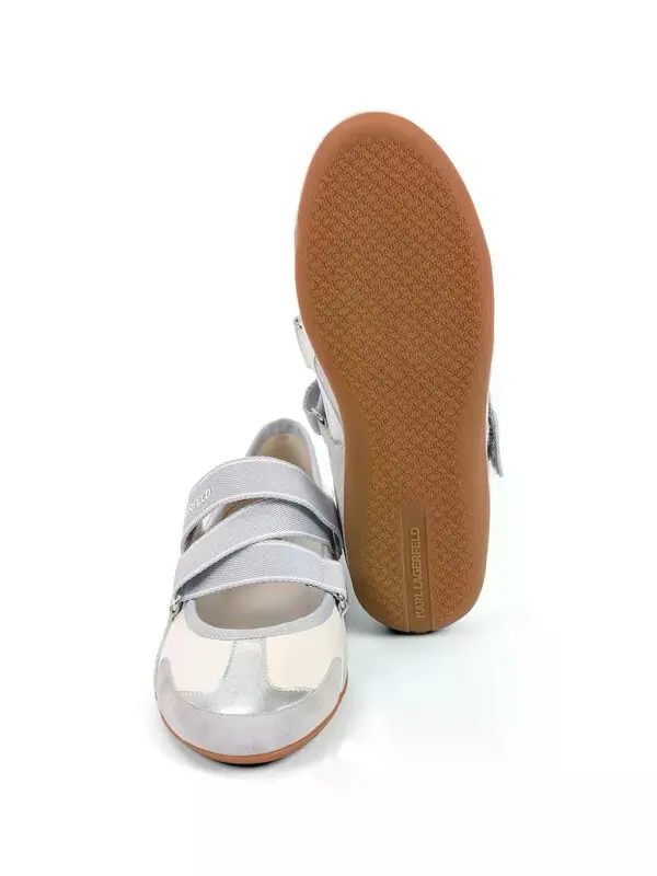 Karl Lagerfeld Cross-strap Ballet Flats