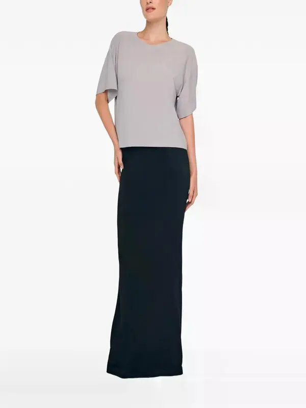 Norma Kamali Boxy Short Sleeve T-shirt - Grey