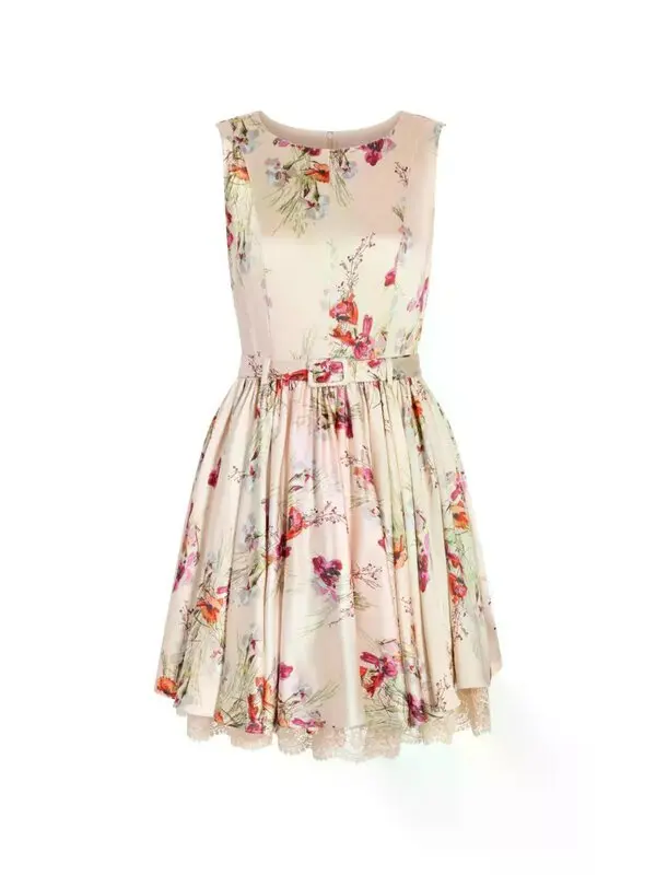 Cinq À Sept Iris Bouquet Caelia Dress - Neutrals