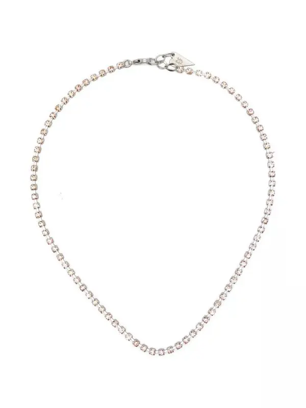 FORTE_FORTE Tone Square Stone Necklace - Silver