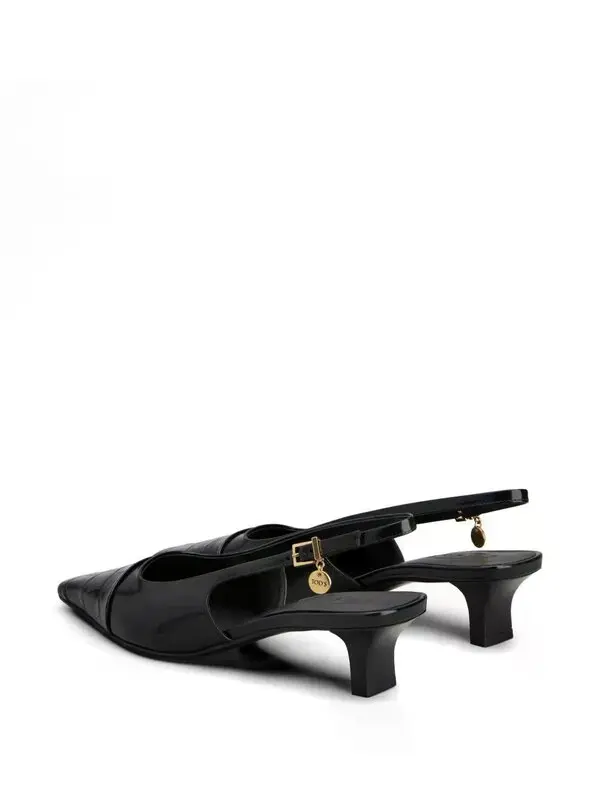 TOD'S Slingback Pumps With Charm Detail - Black