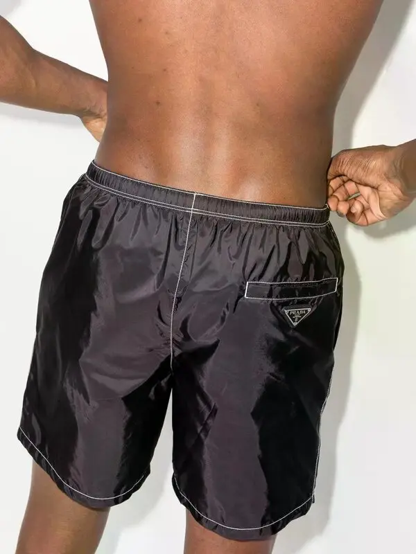 Prada Re-nylon Swim Shorts - Black