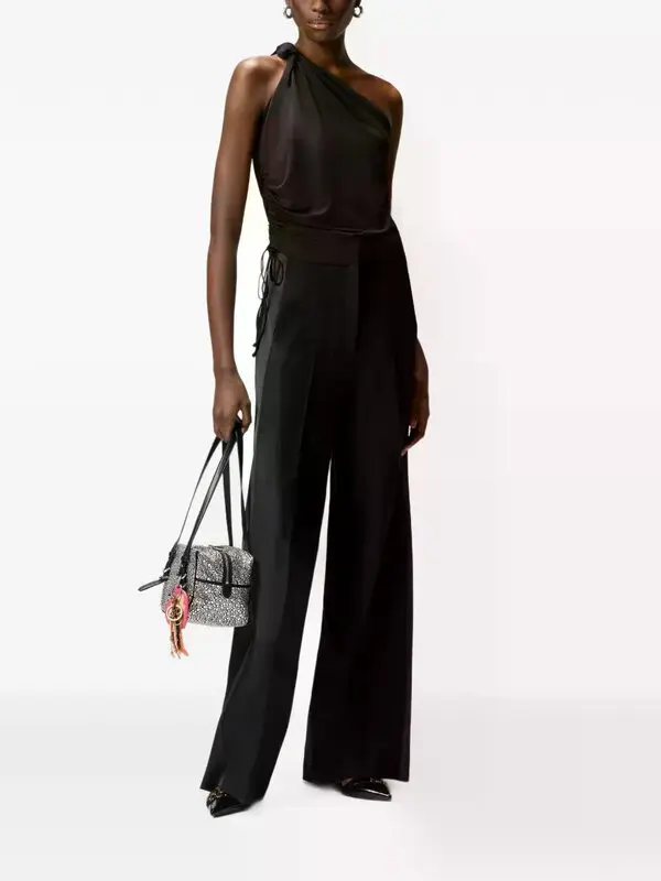 Pinko One-shoulder Ruched Top - Black