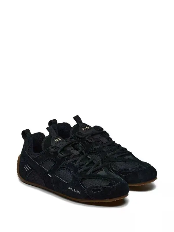 HIDE&JACK Panelled Lace-up Sneakers - Black