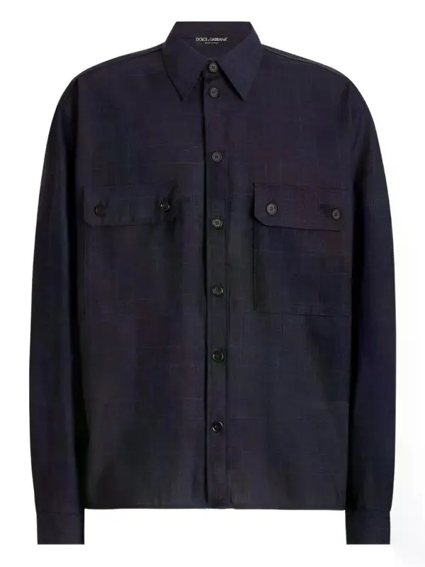 Dolce & Gabbana Glen Plaid Shirt