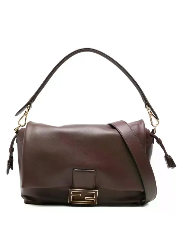 Fendi Medium Mamma Baguette Leather Tote Bag - Brown