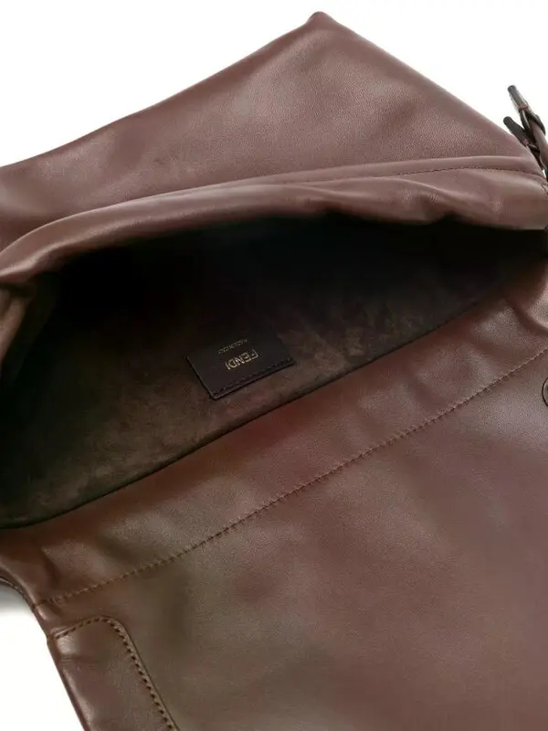 Fendi Medium Mamma Baguette Leather Tote Bag - Brown
