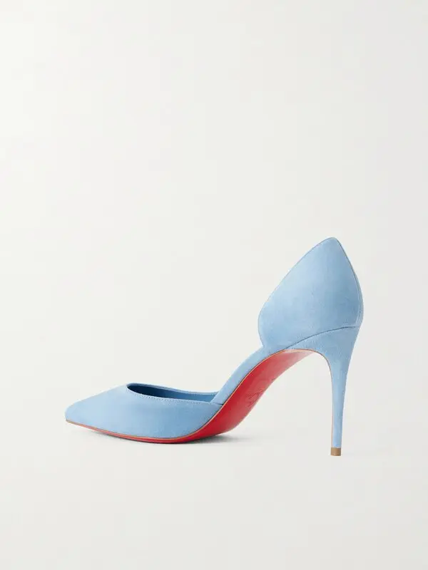 CHRISTIAN LOUBOUTIN Iriza 85 Suede Pumps