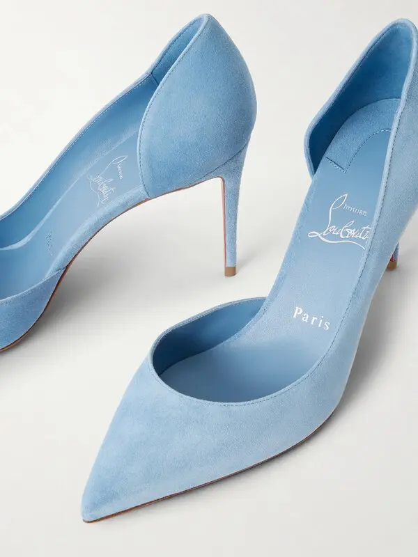 CHRISTIAN LOUBOUTIN Iriza 85 Suede Pumps