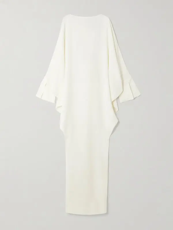 TALLER MARMO Truman Draped Crepe Gown - Neutrals
