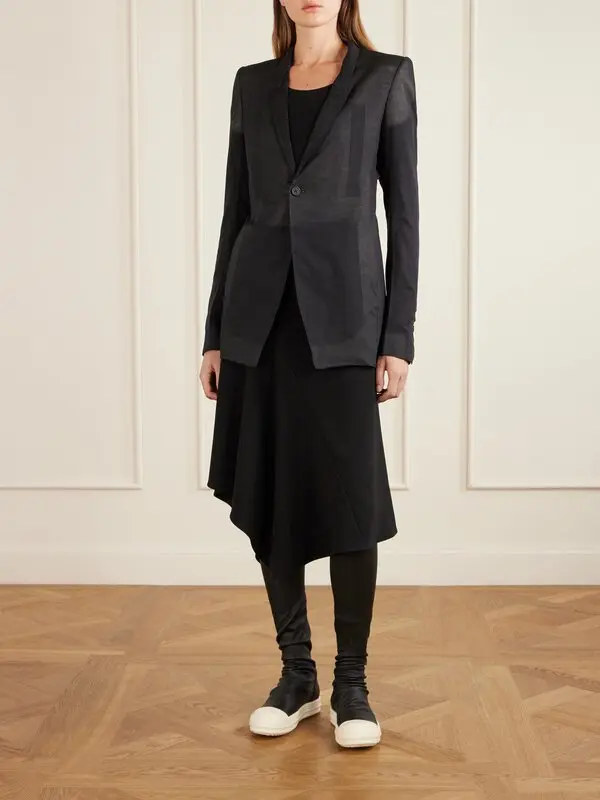Rick Owens Paneled Cotton Blazer