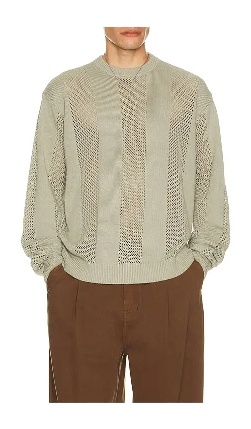 Obey Crochet Pullover Sweater