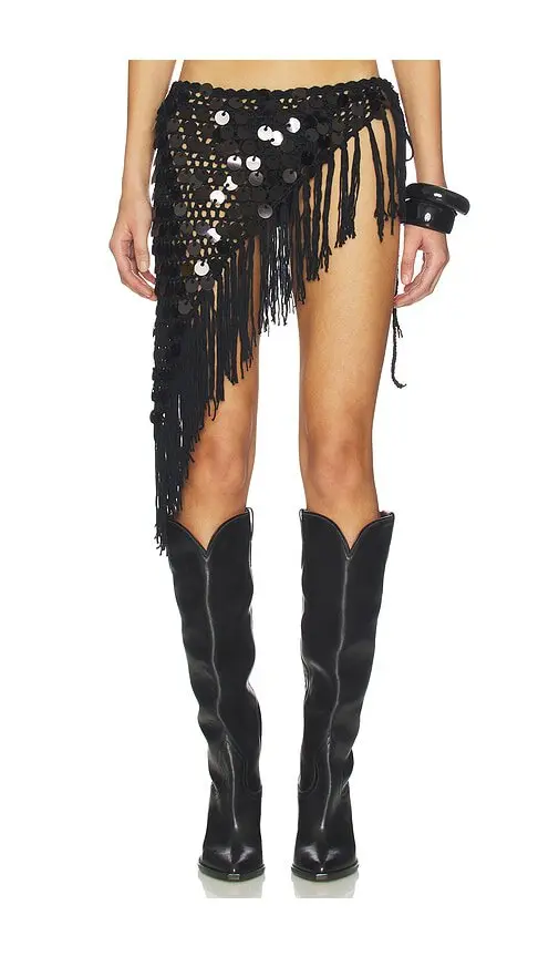 Superdown Roca Tie Skirt - Black