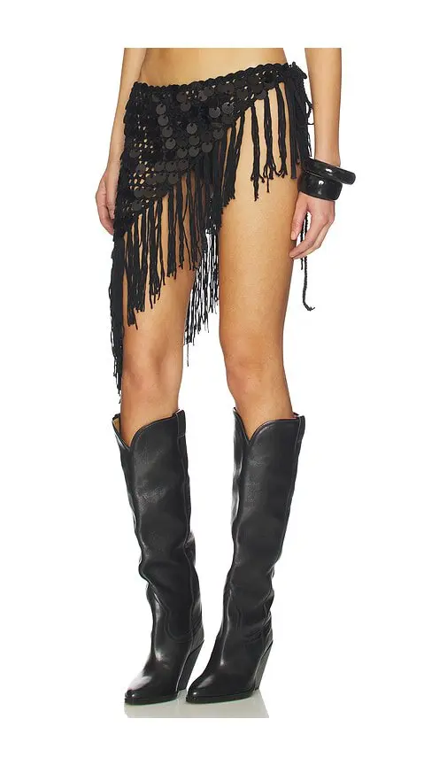 Superdown Roca Tie Skirt - Black