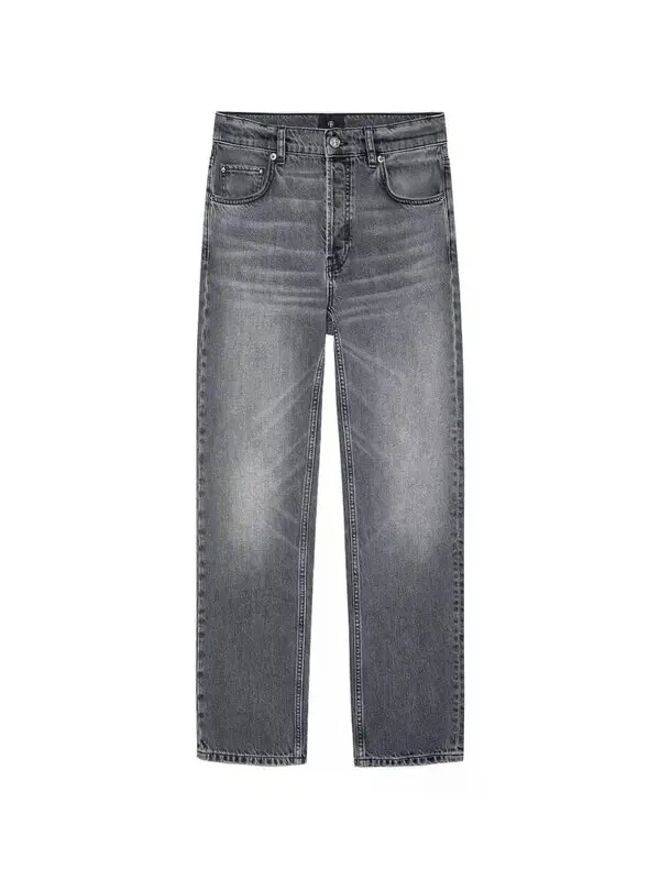 ANINE BING Kate Washed-effect Jeans - Grey
