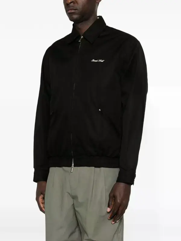 BRAM’S FRUIT Logo Embroidered Zip Fastening Jacket