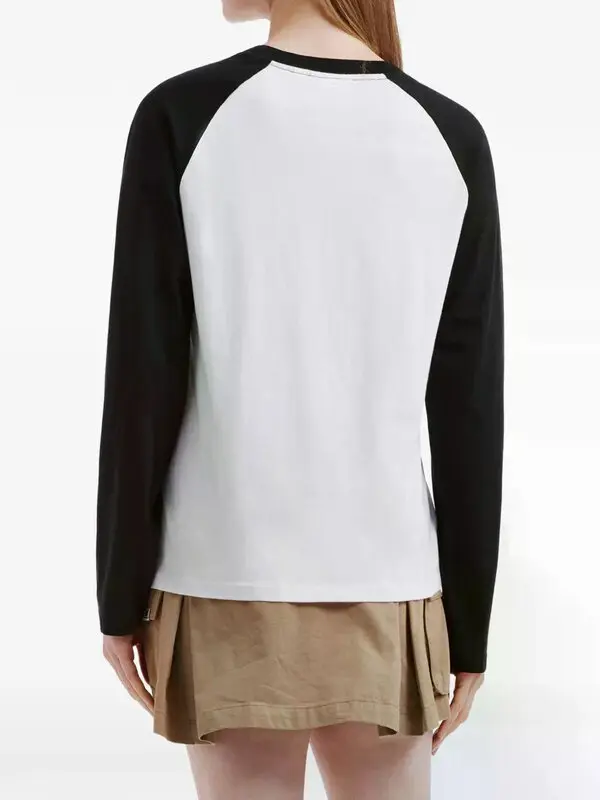 CHOCOOLATE Long-sleeve Printed Cotton T-shirt