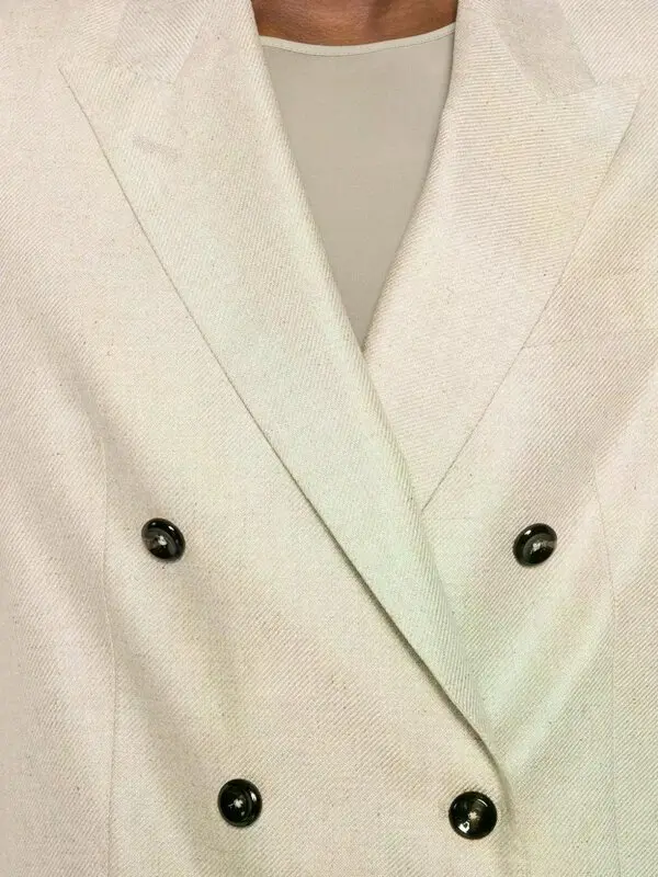Tagliatore Double-breasted Flap-pocket Blazer - Neutrals