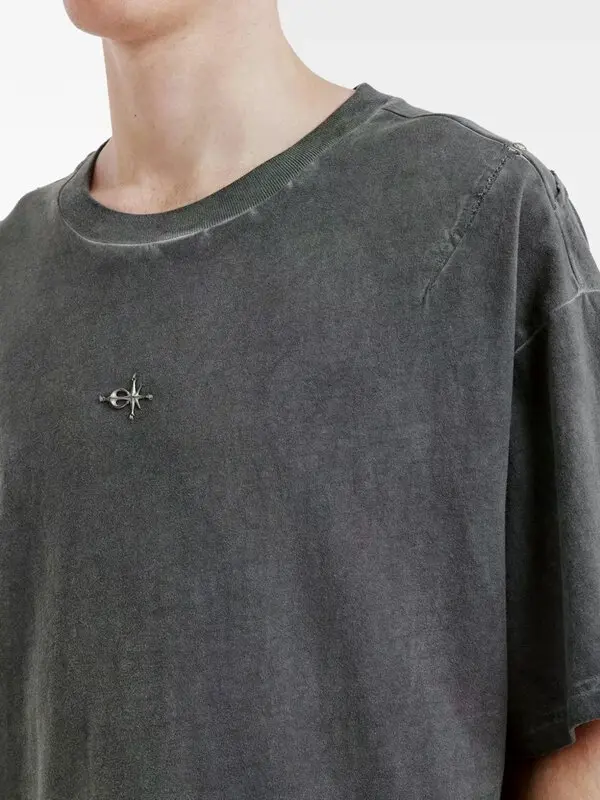 FIVE CM Patchwork-detail T-shirt