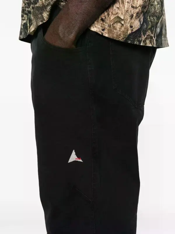 ROA Crimp Shaped Cotton Trousers - Grey