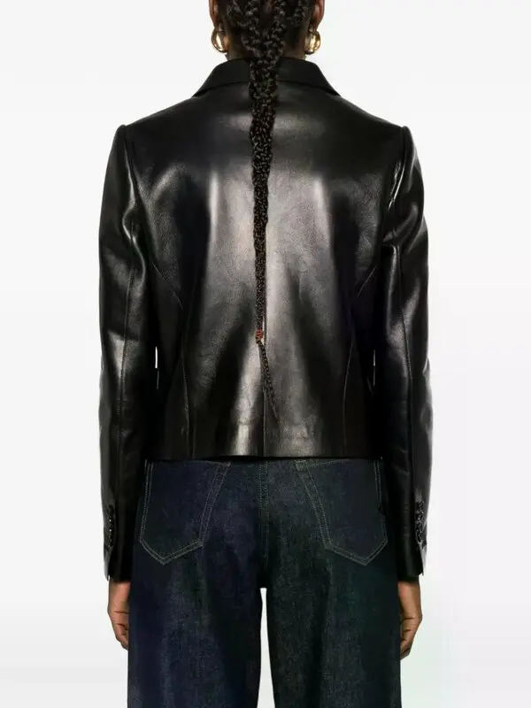 TOM FORD Double-breasted Leather Jacket