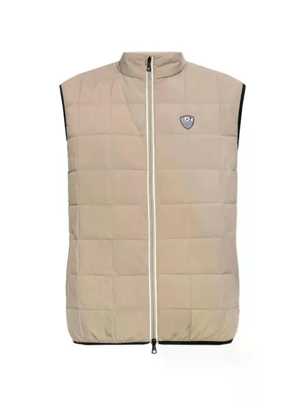 EA7 Quilted Logo-patch Gilet