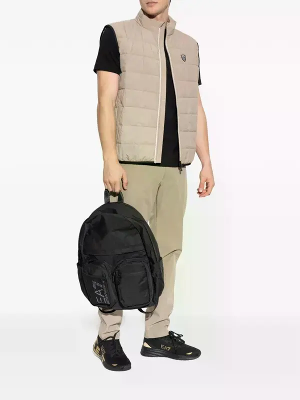EA7 Quilted Logo-patch Gilet