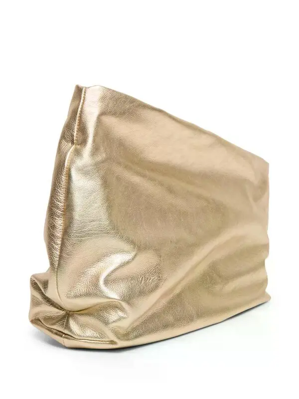 Marsèll Asymmetric Leather Clutch - Gold