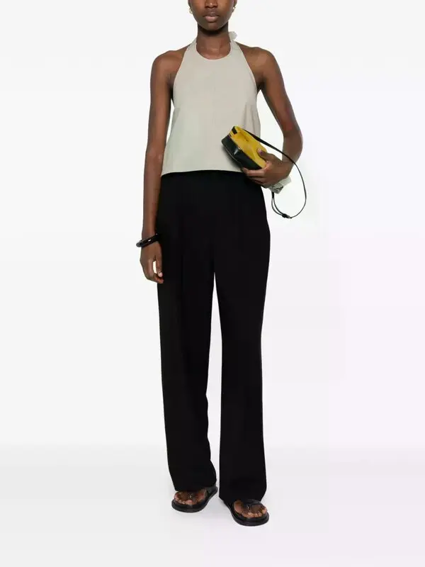 Wardrobe.NYC Paneled Backless Cropped Top - Neutrals
