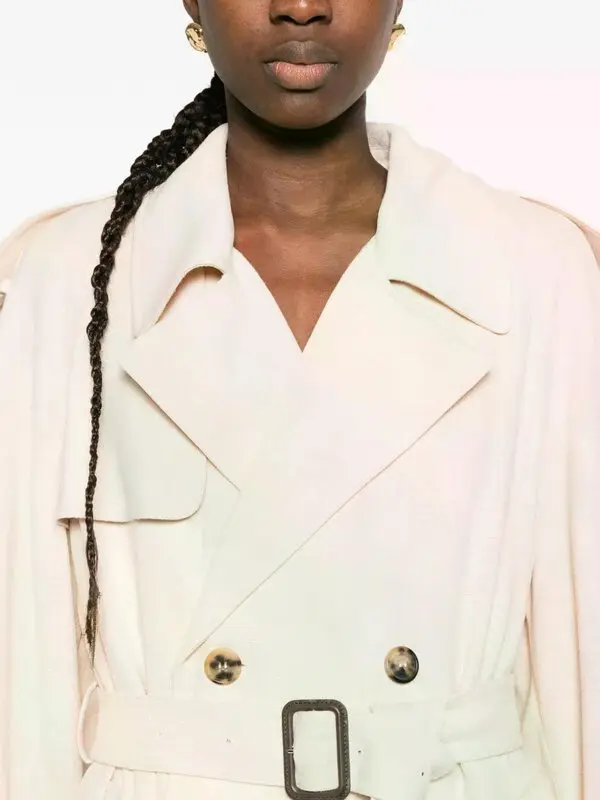 Wardrobe.NYC Belted Double-breasted Trench Coat