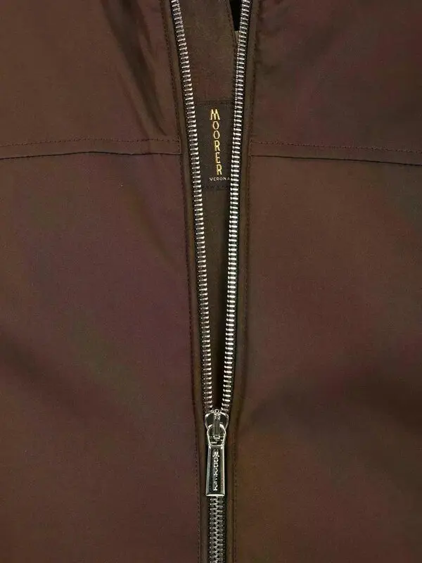 MOORER Hooded Zip-up Jacket