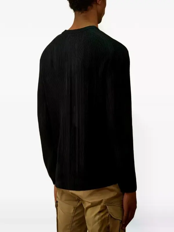 C.P. COMPANY Logo Patch Crew Neck Sweater