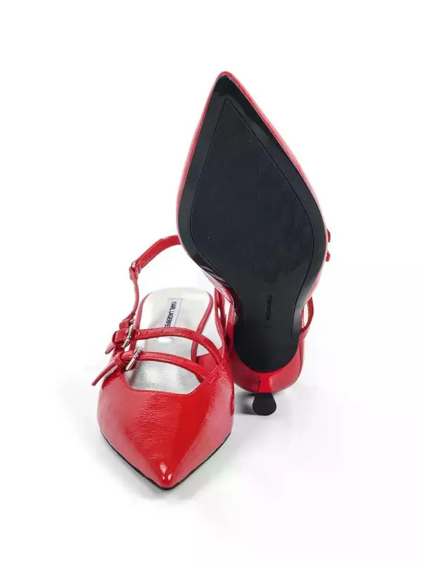 Karl Lagerfeld Pasha Buckle Strap Pumps - Red