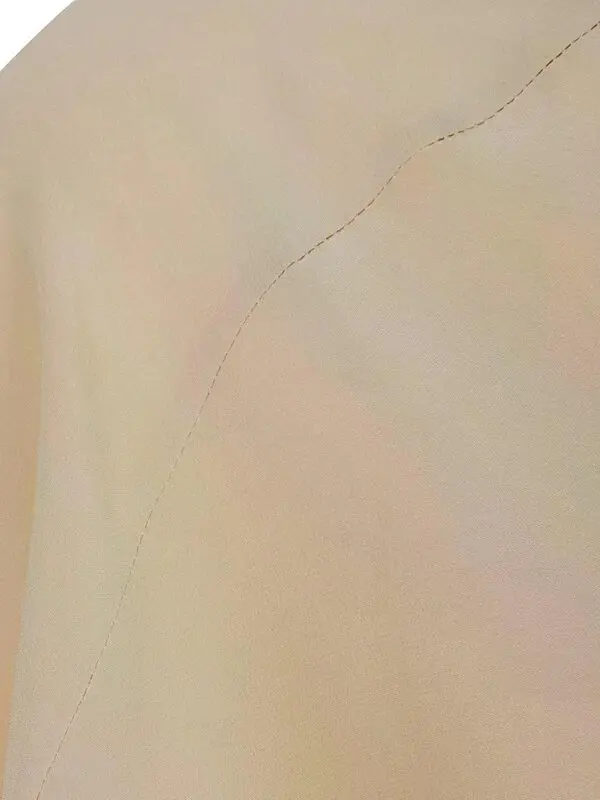 GIANLUCA CAPANNOLO Stand-collar Top With Three-quarter Sleeves