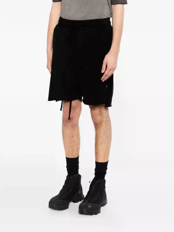THOM KROM Elasticated Waist Shorts With Side Slits