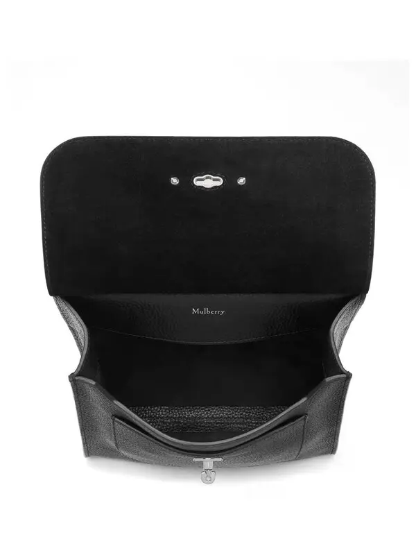 Mulberry Logo Detail Messenger Bag - Black