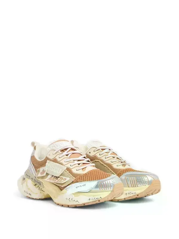 Dsquared2 Faster Mesh Sneakers With Metallic Accents - Neutrals