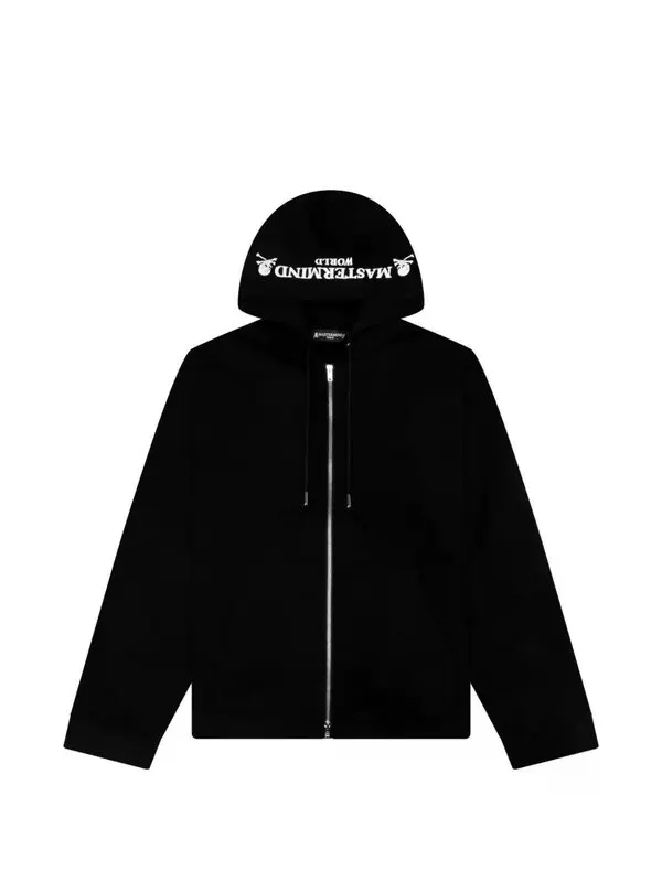 MASTERMIND WORLD Boxy Zip Hoodie - Black