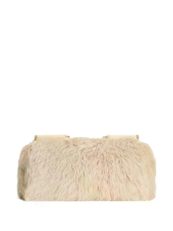 Dolce & Gabbana Medium Sicily Fur-panel Tote Bag - Neutrals