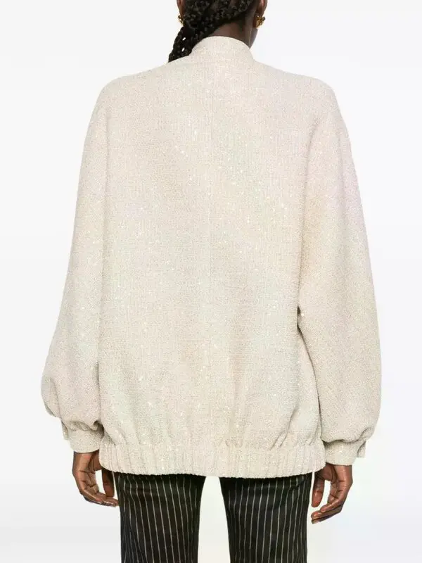 Alessandra Rich Embellished Buttoned Jacket - Neutrals