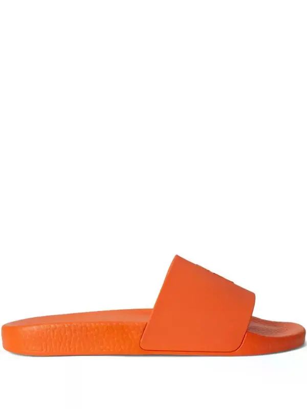 Polo Ralph Lauren Pony Detail Slides - Orange