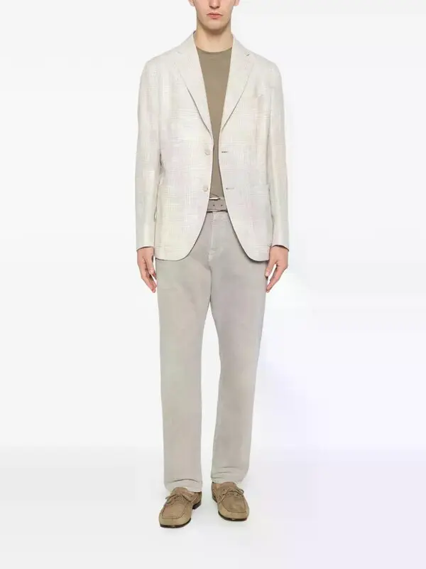 Eleventy Single Breasted Soft Jacket - Neutrals