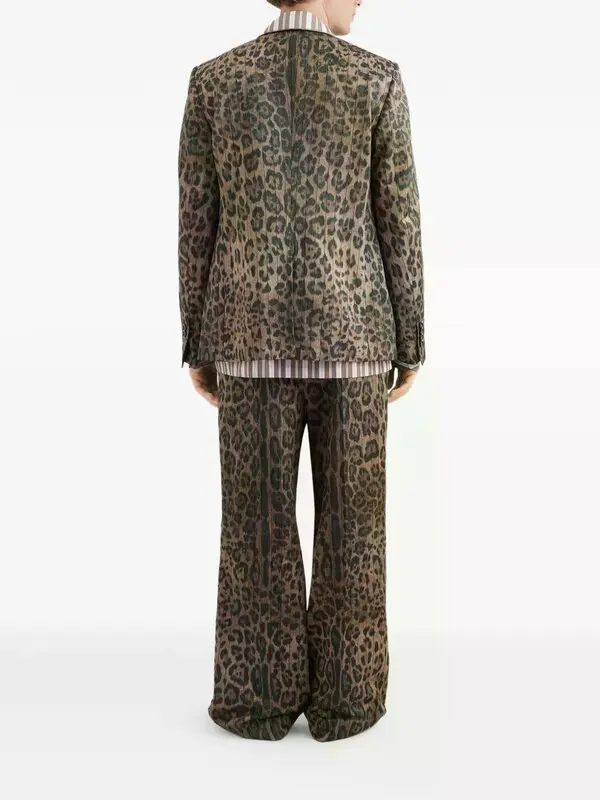 Dolce & Gabbana Leopard-print Double-breasted Jacket