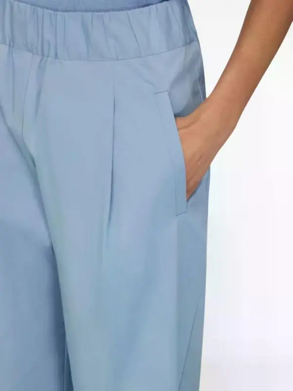 SEMICOUTURE Elasticated Waistband Trousers - Blue