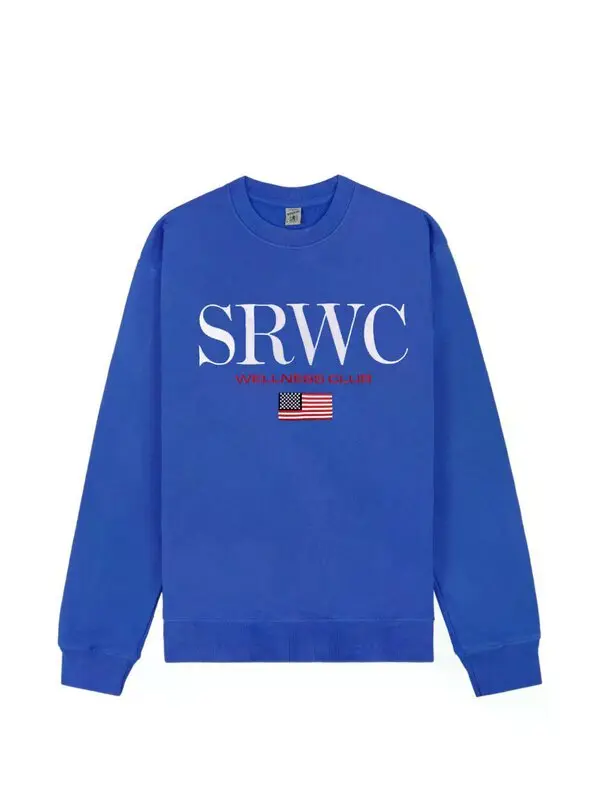 Sporty & Rich Nautical Flag Print Sweatshirt